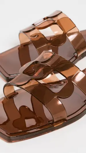 Simkhai Monogram Jelly Flat Slides