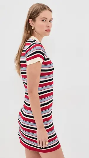 ROWING BLAZERS Knit Polo Mini Dress