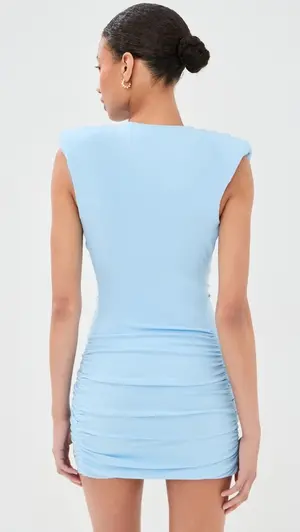 Wardrobe.NYC Matte Draped Mini Dress
