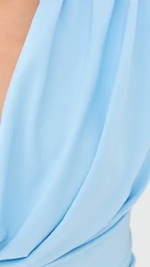 Wardrobe.NYC Matte Draped Mini Dress