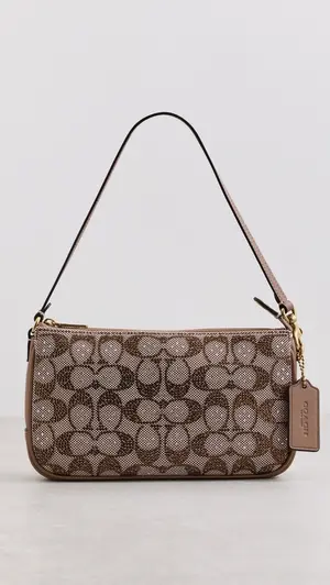COACH Crystal Signature Jacquard Plaza Bag