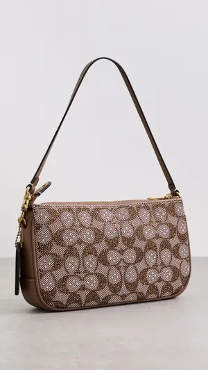 COACH Crystal Signature Jacquard Plaza Bag