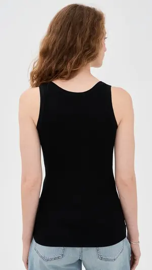 Renggli Scoop Neck Rib Tank - Ink