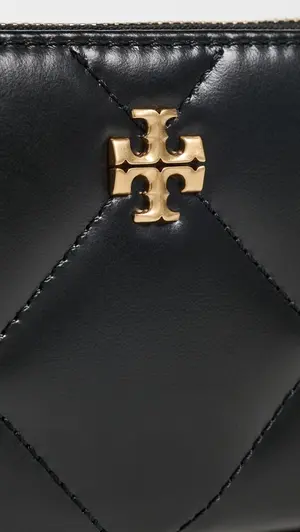 Tory Burch Kira Diamond Quilt Small Zip Around Wallet