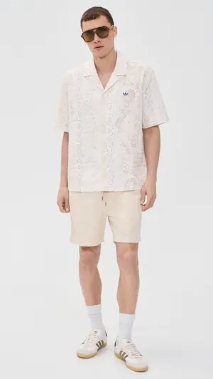 Adidas Printed Seersucker Resort Shirt