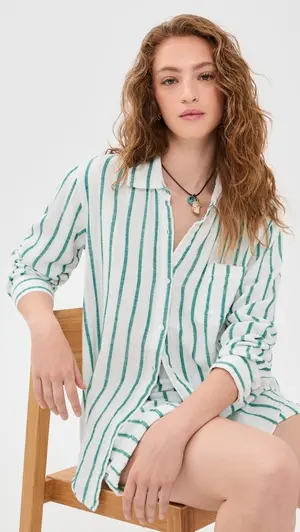 Z Supply Saturdays Stripe Shirt