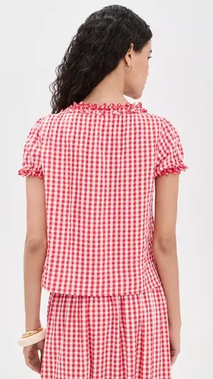 Splendid Gigi Gingham Top