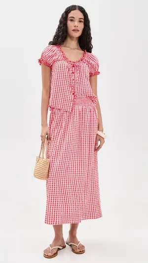 Splendid Gigi Gingham Top