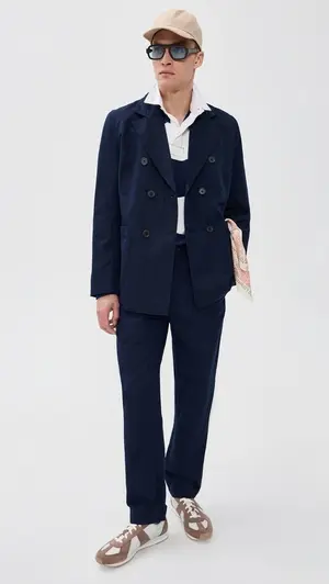 Universal Works Manor Double Breasted Linen Jacket