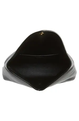 Saint Laurent Small Cassandre Leather Envelope Pouch Clutch
