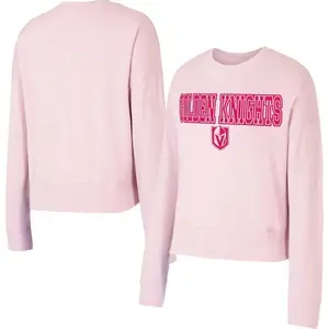 CONCEPTS SPORT Vegas Golden Knights Tonal Pullover Sweatshirt - Pink