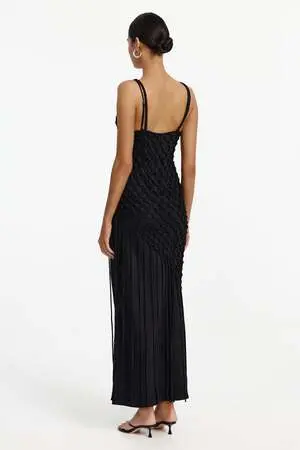 Significant Other Oceane Maxi Dress With Macramé Overlay