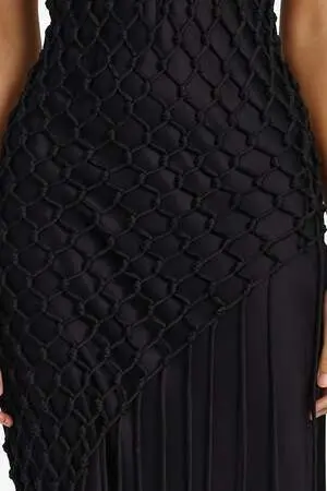 Significant Other Oceane Maxi Dress With Macramé Overlay