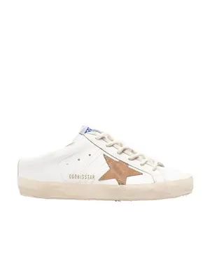 GOLDEN GOOSE Leather Super-star Sabots - White