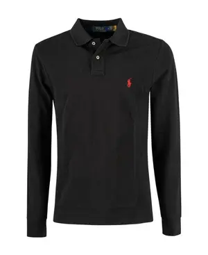Polo Ralph Lauren Pony Embroidered Long-sleeved Polo Shirt