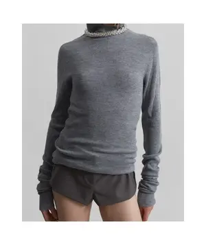 THE FRANKIE SHOP Danae Hooded Knit Top