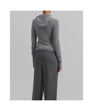 THE FRANKIE SHOP Danae Hooded Knit Top