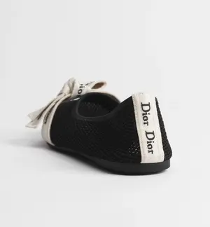 Dior J'a Ballet Flats With Embroidered Ribbon