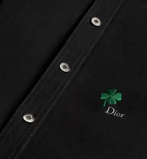 Dior Overshirt With Clover Embroidery