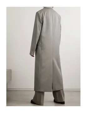 THE FRANKIE SHOP Jane Double-breasted Twill Coat