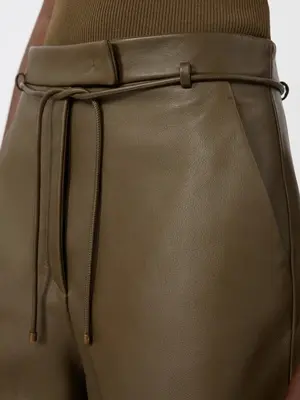 Max Mara Natural Nappa Leather Shorts