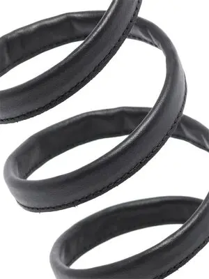 ANCIENT GREEK SANDALS Ofis Ankle Strapped Sandals - Black