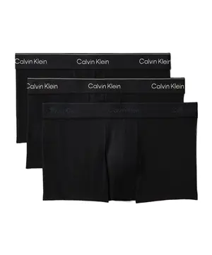Calvin Klein 3 Pack Low Rise Trunks Icon Cotton Stretch