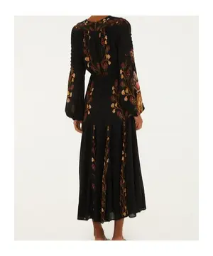 Farm Rio Floral Tie Maxi Dress