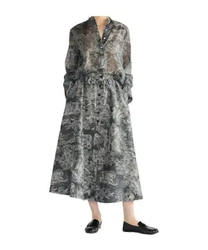 Dior Dioriviera Mid-length Flared Skirt - Gray