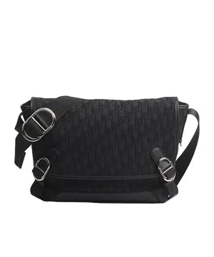 Dior Medium Jett Messenger Bag With Flap - Black