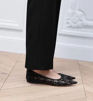 Dior Adiorable Ballet Flats With Oblique Motif