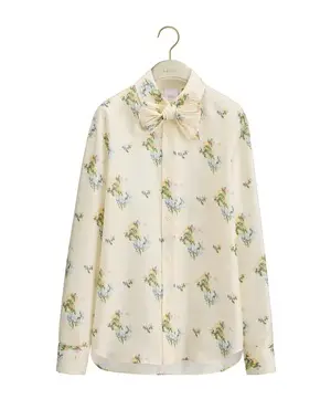 DIOR Dior Floral Bow Detail Shirt