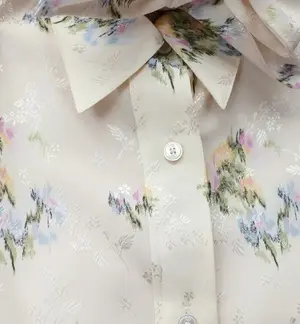 Dior Floral Bow Detail Shirt