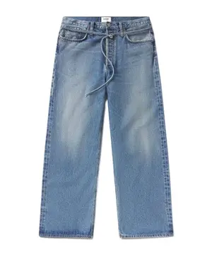 AGOLDE Emmi Belted Wide-leg Jeans - No