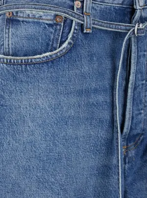 AGOLDE Emmi Belted Wide-leg Jeans - No
