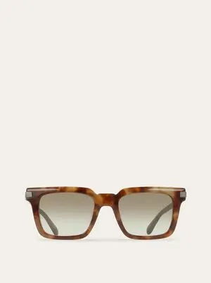 FERRAGAMO Rectangular Frame Sunglasses - Brown