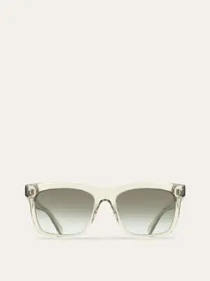 FERRAGAMO Rectangular Frame Sunglasses - Green