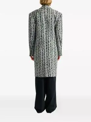 Balmain Long Tweed Coat