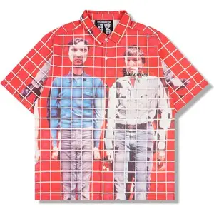 PLEASURES Food Graphic Button-up Shirt - Red
