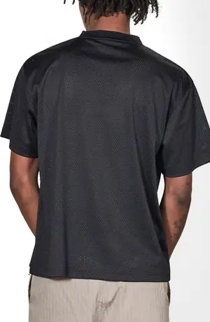 PLEASURES Twitch Cotton Mesh T-shirt - Black