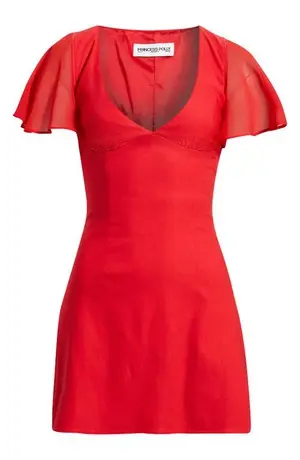 Princess Polly Florie Corset Chiffon Sleeve Minidress