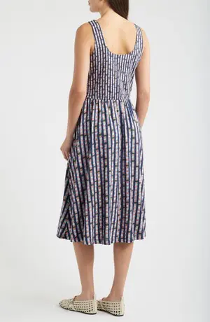 NIC+ZOE Dani Reef Stripe Fit & Flare Dress