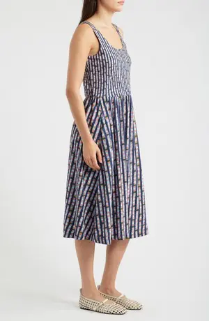 NIC+ZOE Dani Reef Stripe Fit & Flare Dress