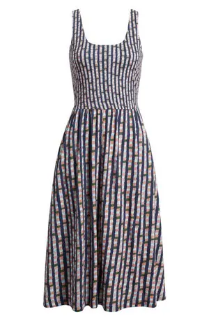 NIC+ZOE Dani Reef Stripe Fit & Flare Dress