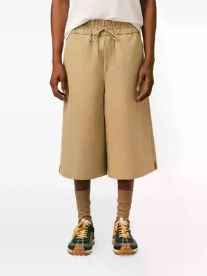 AMI Paris Cotton And Linen Elasticated Bermuda Shorts