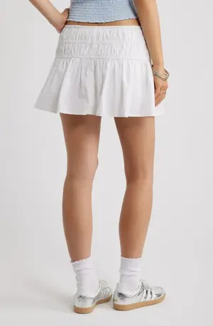 Bp. Drop Waist Flare Skort - White