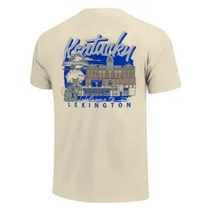 IMAGE ONE Kentucky Wildcats Comfort Colors Hand-drawn Campus Stack T-shirt
