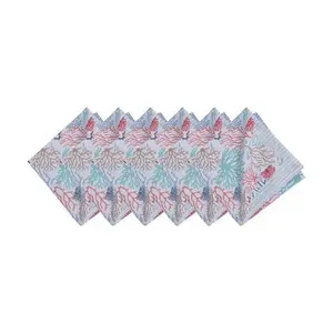 C&F HOME Cove Set Of 6 Cloth Napkins - Blue