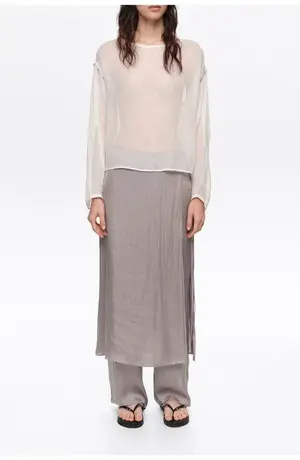 Bimba Y Lola Fluid Ankle Length Skort