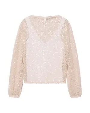 Mint Velvet Sequin Layered Balloon Top